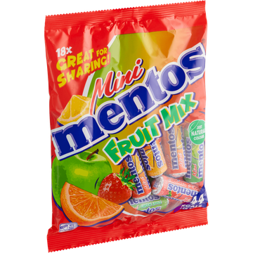 Mentos Mini Fruit Uitdeelzak 215g bestellen? | Jumbo