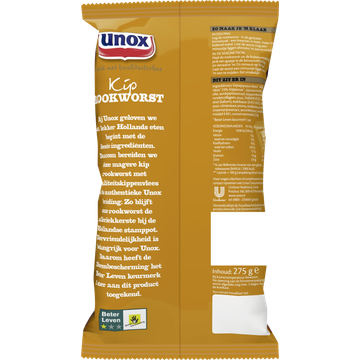 Unox Rookworst Kip 275 g bestellen? | Jumbo