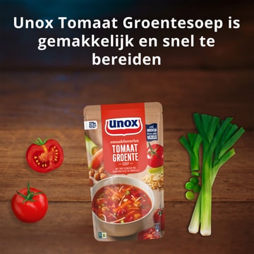 Unox Smaakfavoriet Soep In Zak Tomaat Groente 570 ml bestellen? | Jumbo