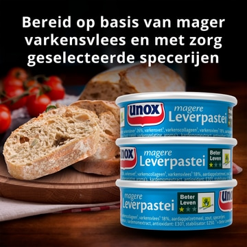 Unox Leverpastei Mager 168 g bestellen? | Jumbo