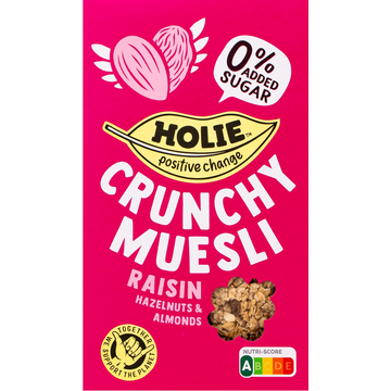 Holie Crunchy Muesli Raisin Hazelnuts & Almonds 400 g bestellen? | Jumbo