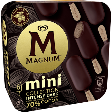Magnum Mini IJs Intense Dark 6 stuks 6 x 55ml bestellen? | Jumbo