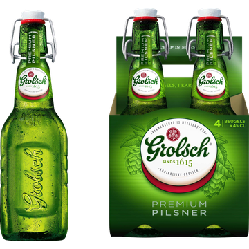 Grolsch Premium Pilsner Beugelflessen 4 x 450ml bestellen? | Jumbo
