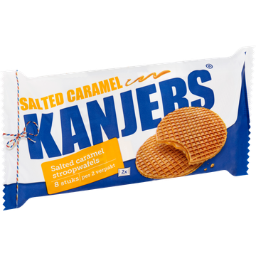 Kanjers Salted Caramel Stroopwafels 8 Stuks 320 g bestellen? | Jumbo