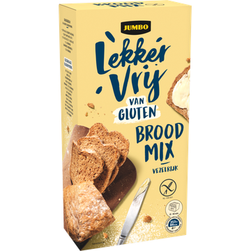 Jumbo Lekker Vrij van Gluten Broodmix 450 g bestellen? | Jumbo