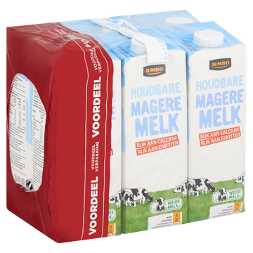 Jumbo Houdbare Magere Melk Voordeelverpakking 6 x 1 L bestellen? | Jumbo