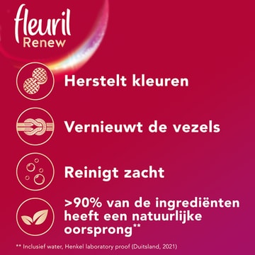 Fleuril Renew Kleur Vloeibaar Wasmiddel - 1,32 L - 24 Wasbeurten ...