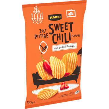 Jumbo Chips Sweet Chili Flavour Grof Geribbeld 150 g bestellen? | Jumbo