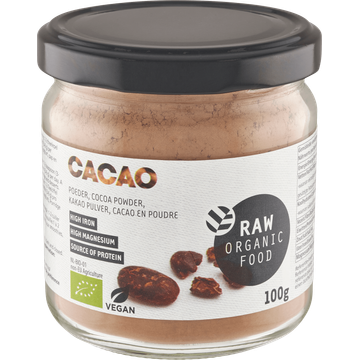 Raw Organic Food Cacaopoeder 100 g bestellen? | Jumbo