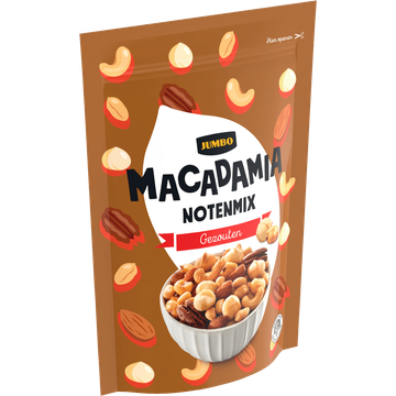 Jumbo Macadamia Notenmix Gezouten 200 g bestellen? | Jumbo