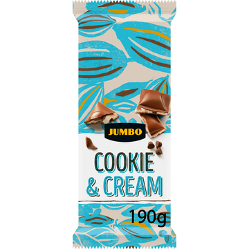 Jumbo Melkchocolade Cookie & Cream 190 g bestellen? | Jumbo