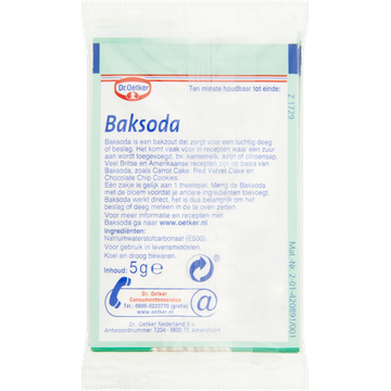 Dr. Oetker Baksoda 5 x 5 g bestellen? | Jumbo