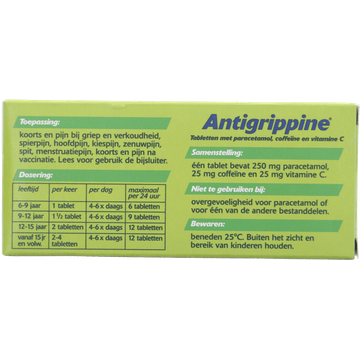 Antigrippine Tabletten bij griep en verkoudheid, 40 stuks bestellen ...