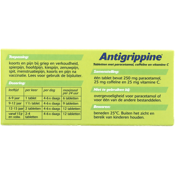 Antigrippine Tabletten bij griep en verkoudheid, 20 stuks bestellen ...