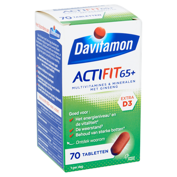 Davitamon Actifit 65+ tabletten, 70 stuks bestellen? | Jumbo