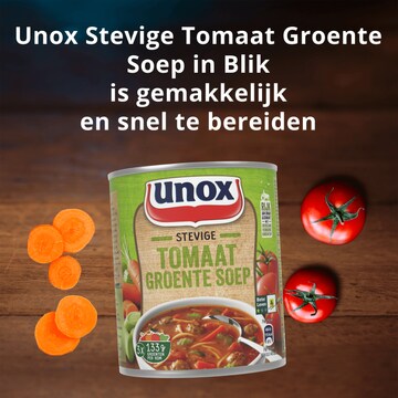 Unox Soep In Blik Stevige Tomaat Groente 800 ml bestellen? | Jumbo