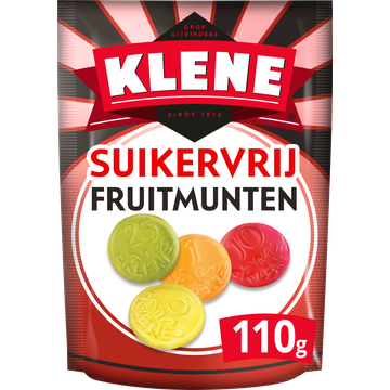 Klene Drop Fruitmunten Suikervrij 110g bestellen? | Jumbo