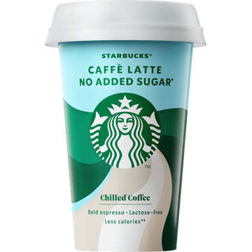 Starbucks® Caffe Latte No Added Sugar IJskoffie 220ml bestellen? | Jumbo
