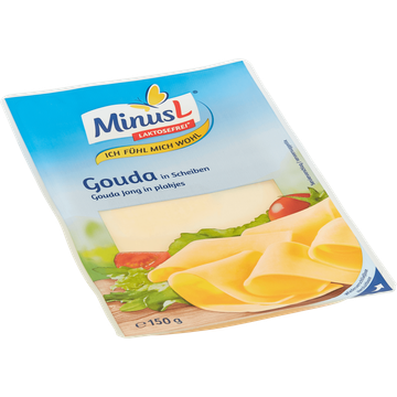 MinusL Gouda Jong in Plakjes Kaas 150 g bestellen? | Jumbo