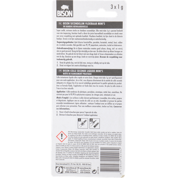 Bison Secondelijm Mini's (1 gram), 3 stuks bestellen? | Jumbo