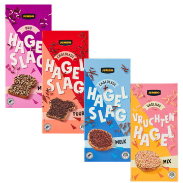 Jumbo Hagelslag 4 Varianten bestellen? - Ontbijt, broodbeleg en ...