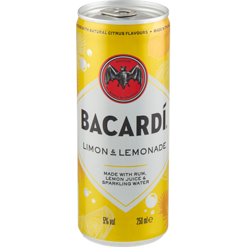 Bacardi Limon & Lemonade 250ML bestellen? | Jumbo