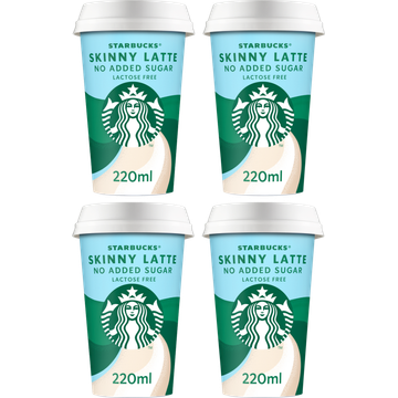 Starbucks® Caffe Latte No Added Sugar IJskoffie 4 x 220ml bestellen ...