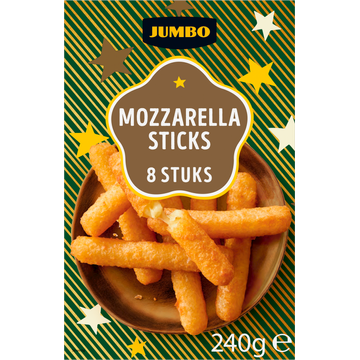 Jumbo Mozzarella Sticks 8 Stuks 240 g bestellen? | Jumbo