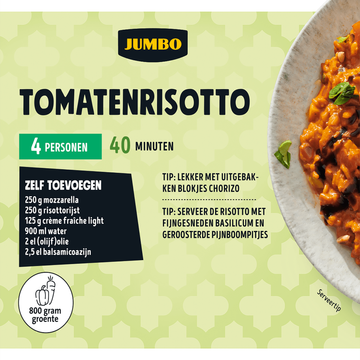 Jumbo Verspakket Tomatenrisotto 4 Personen bestellen? | Jumbo